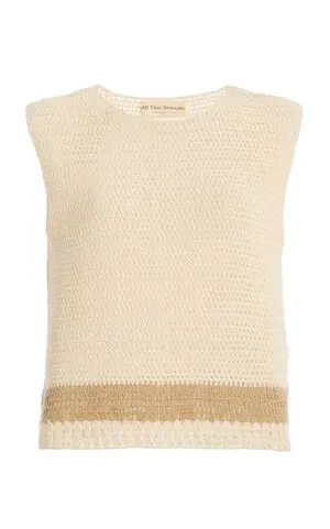 ALL THAT REMAINS Willow Crocheted Cotton Top