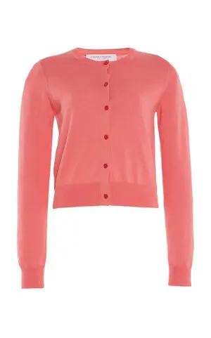 CAROLINA HERRERA Signature Silk-Cotton Cardigan