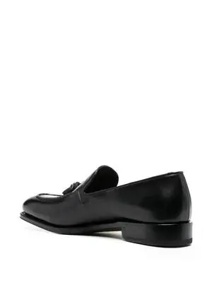 FERRAGAMO Almond-toe Tassel Loafers - Black