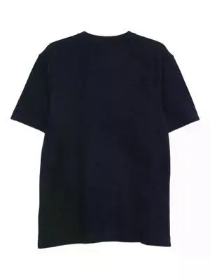 BOSS Textured Cotton T-shirt - Blue