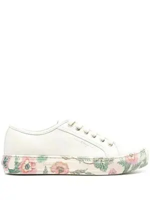 FERRAGAMO Floral-trim Low-top Sneakers