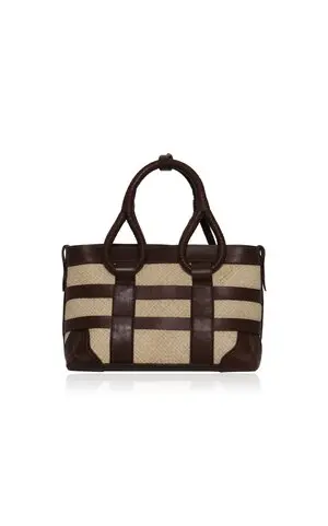 Johanna Ortiz Heritage In Motion Mini Braided Tote Bag - Brown