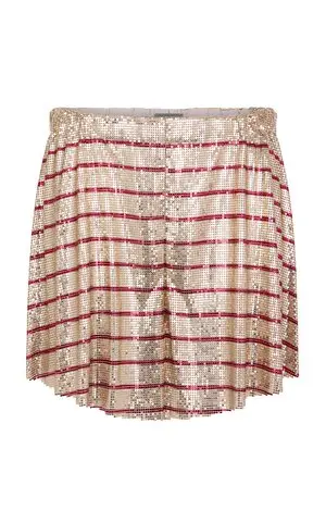 Rabanne Metallic Mesh Shorts
