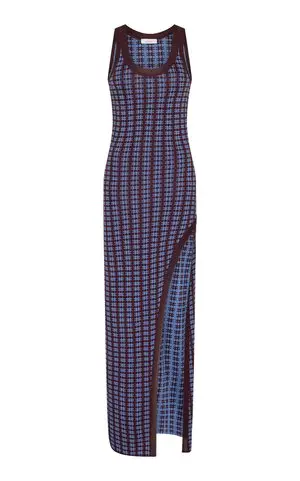 Rabanne Jacquard Knit Maxi Dress - Multi