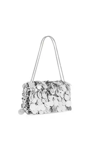 Rabanne Sparkle Paillette Shoulder Bag - Silver