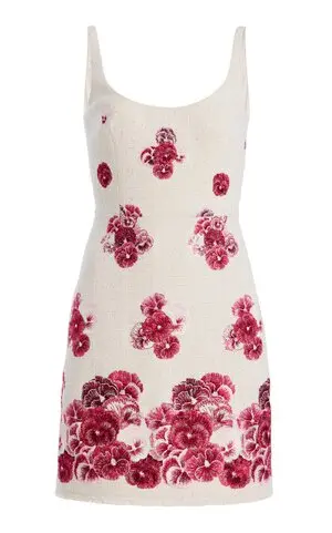 Giambattista Valli Floral Boucle-tweed Mini Dress - Multi