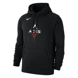 Nike Las Vegas Aces Club Wnba Fleece Pullover Hoodie - Black