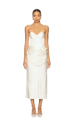 Lpa Ilaria Corset Midi Dress