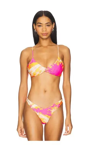 MAAJI Twisted Bikini Top - Pink