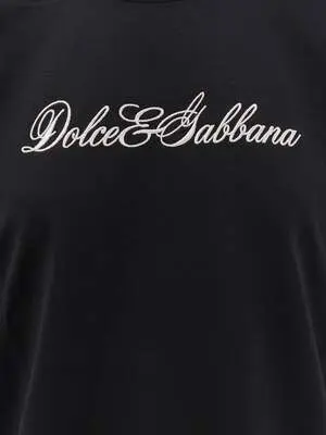 Dolce & Gabbana Cotton T-shirt With Lace Details