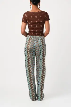 Calypso St. Barth Blaire Straight Leg Knit Pant