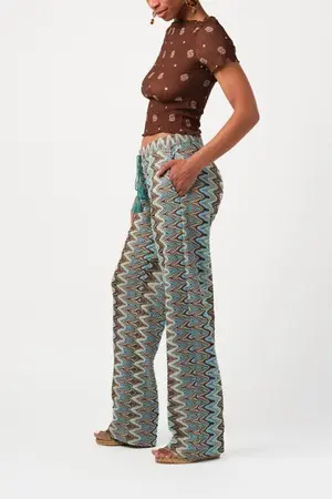 Calypso St. Barth Blaire Straight Leg Knit Pant