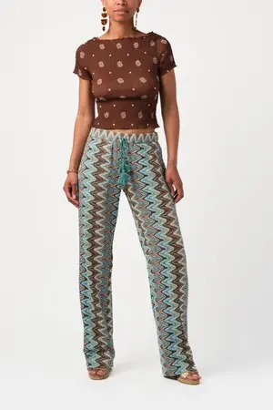 Calypso St. Barth Blaire Straight Leg Knit Pant