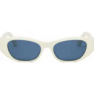 Dior 30montaigne S9u Square Sunglasses - Ivory / Blue