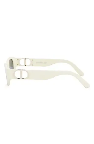 Dior 30montaigne S9u Square Sunglasses - Ivory / Blue