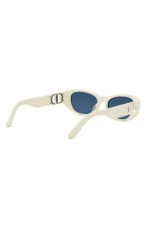 Dior 30montaigne S9u Square Sunglasses - Ivory / Blue