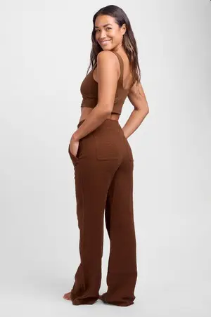 JOLYN Gauze Pants With Pockets - Coconut
