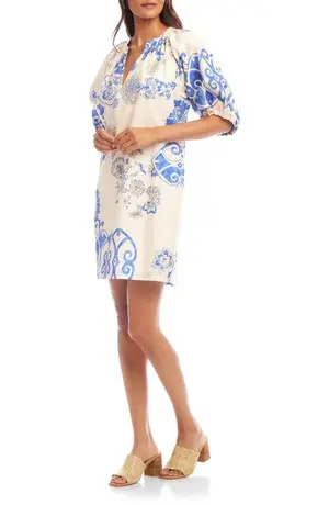Karen Kane Puff Sleeve Tunic Dress