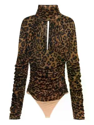 Blumarine Leopard-print Bodysuit