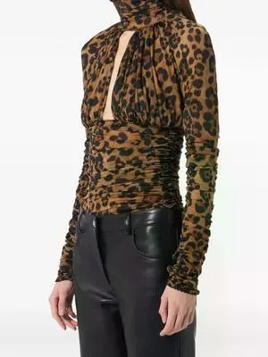 Blumarine Leopard-print Bodysuit