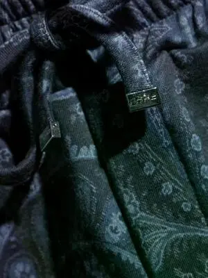 Etro Paisley-print Drawstring Sweatpants - Blue