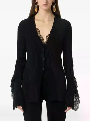 Blumarine Lace-trimmed Cardigan