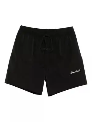 Fear Of God Logo-embroidered Drawstring Track Shorts - Black