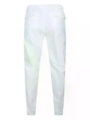 Eleventy Pleated Drawstring Trousers - White