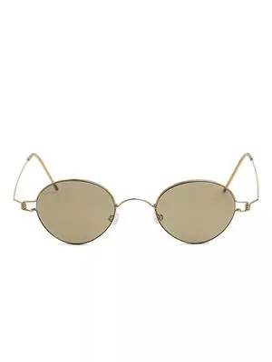 LINDBERG Round Frame Sunglasses - Gold
