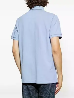 Etro Logo-embroidered Cotton Polo Shirt