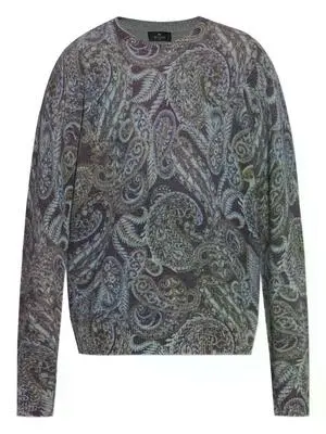 Etro Paisley Ribbed Wool Sweater
