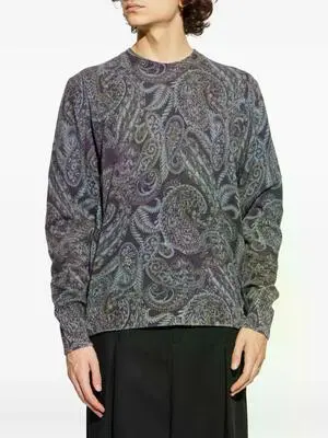 Etro Paisley Ribbed Wool Sweater