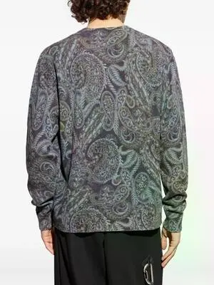 Etro Paisley Ribbed Wool Sweater