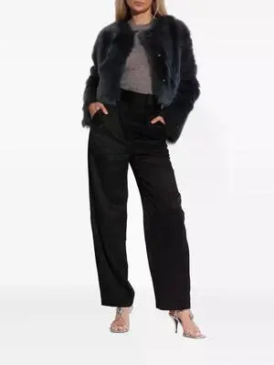 IRO PARIS Cropped Sheepskin Jacket