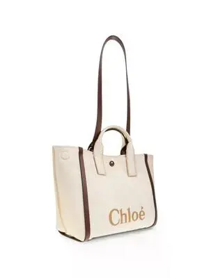 Chloé Logo-print Tote Bag - Neutrals