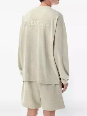 Fear Of God Long Sleeve T-shirt With Logo Detail - Neutrals