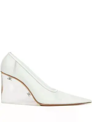 Sportmax 90mm Leather Wedge Platforms
