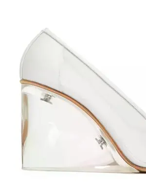 Sportmax 90mm Leather Wedge Platforms