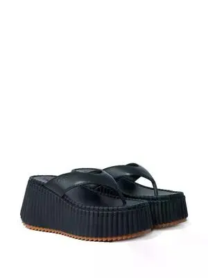 Chloé 80mm Platform Toe-post Sandals