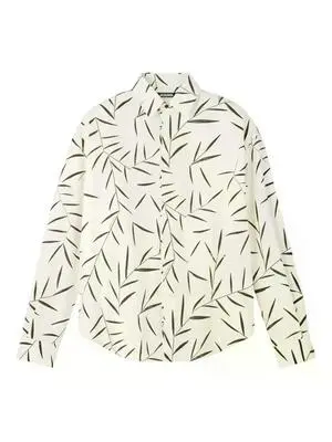 Jacquemus Le Simon Ml Leaf-print Button-up Shirt