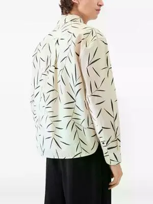 Jacquemus Le Simon Ml Leaf-print Button-up Shirt