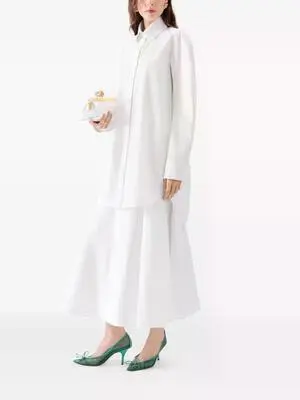 Jacquemus The Ovalo Shirt Dress - White