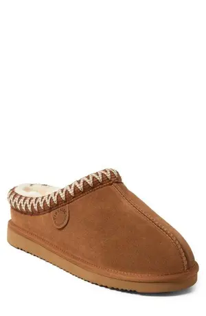 DEARFOAMS Fireside Grafton Shearling Clog Slipper - Chestnut