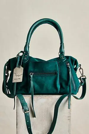 Free People We The Free Suede Baby Emerson Bag Forest Dew