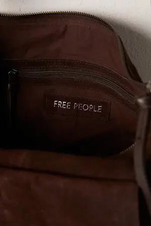Free People Suede Shoulder Bag - Espresso
