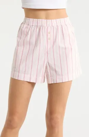 OPEN EDIT Boxer Shorts - Pink Riley Stripe