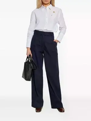 A.p.c. Pleated Wide Leg Trousers