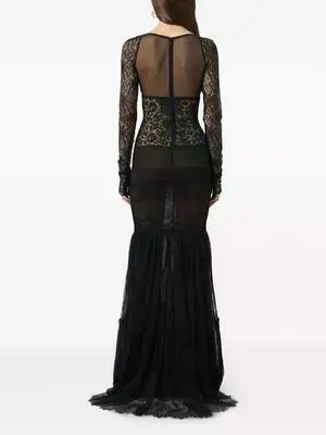 Blumarine Lace-paneled Gown