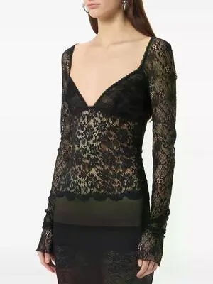 Blumarine Lace-paneled Gown