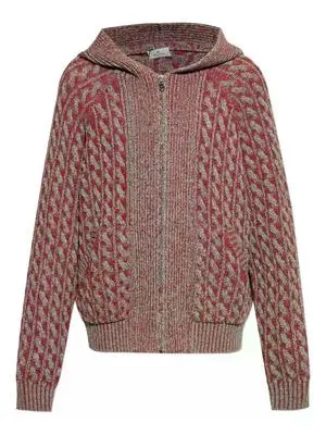 Etro Cable-knit Zip-up Hoodie